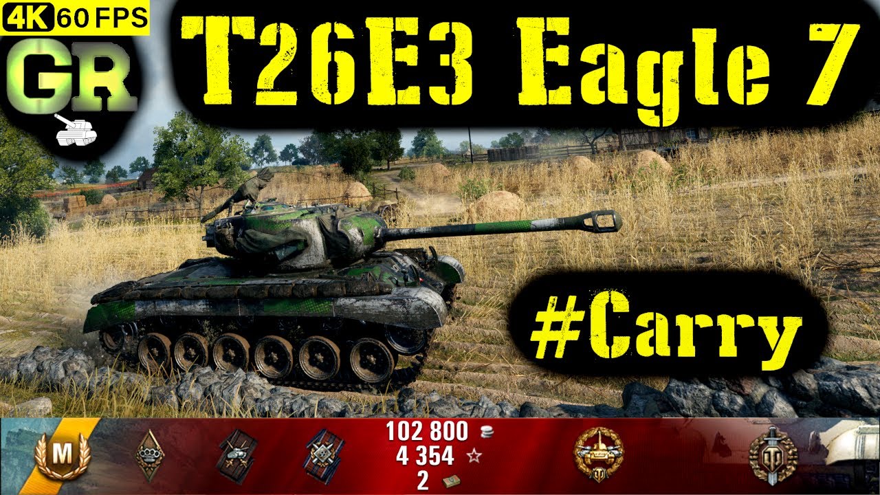 World of Tanks T26E3 Eagle 7 Replay - 6 Kills 3.2K DMG(Patch 1.4.1 ...