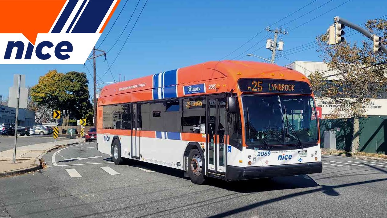 「NICE」Brand new 2022 Gillig BRT+ CNG "2089" passing Franklin/Wheeler Av ...