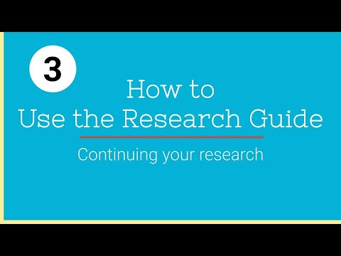 How to Use the Research Guide 3: Steps 6 - 8 - YouTube