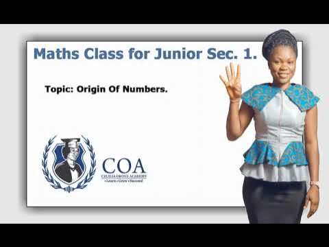 JSS 1 Maths Lesson 1 - Origin Of Numbers. Like, Share And Subscribe. - YouTube