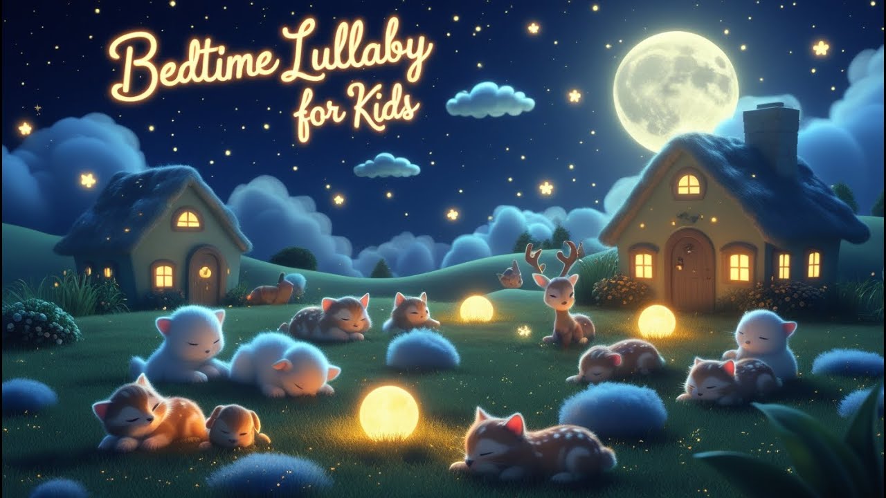 Bedtime Lullaby for Kids – Gentle Night Song About Animals and Sweet ...