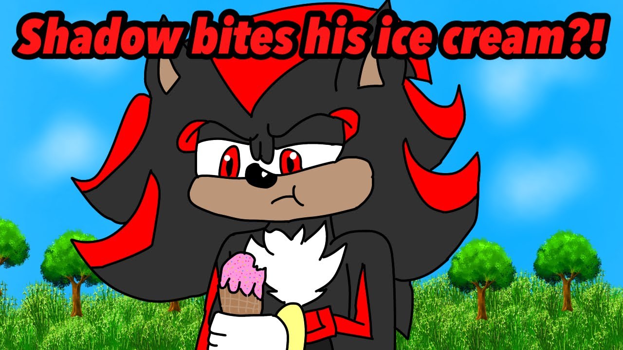 Shadow bites his ice cream?! - YouTube
