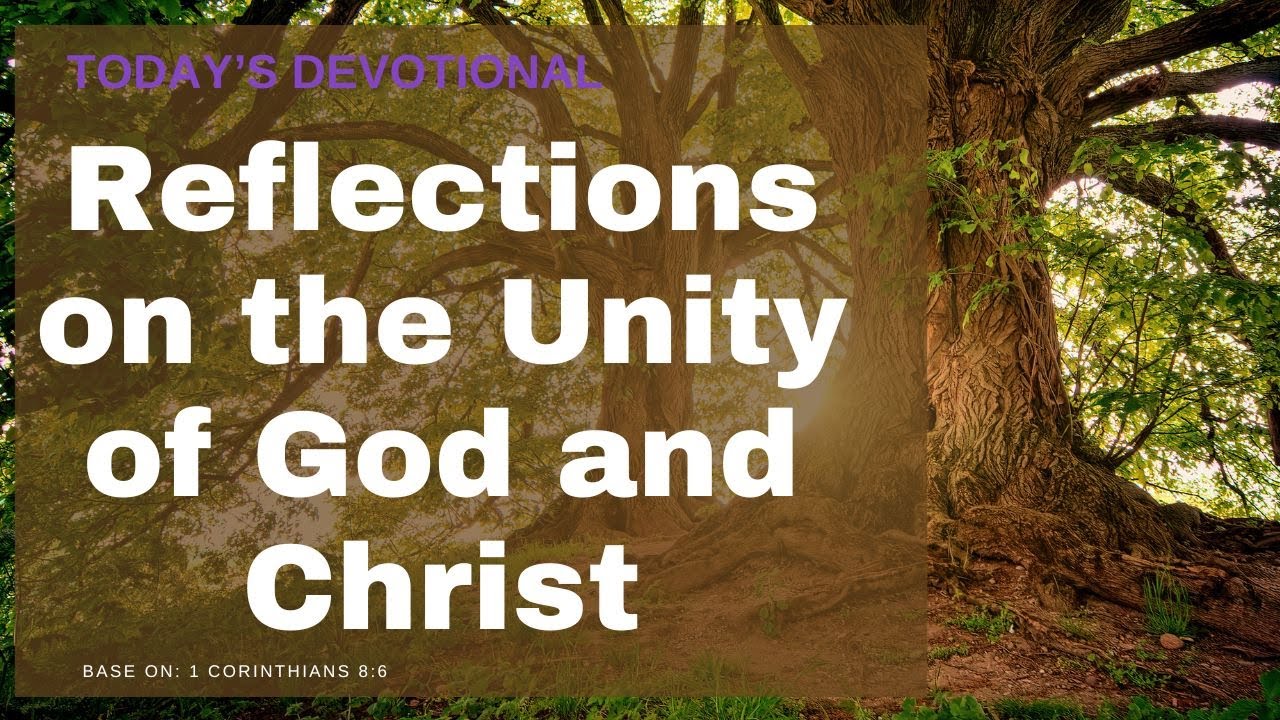 Reflections on the Unity of God and Christ - YouTube