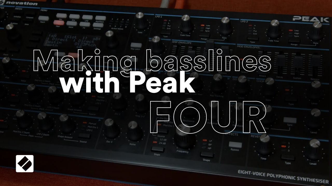 Weighty, square bass - Peak Basslines // Novation - YouTube