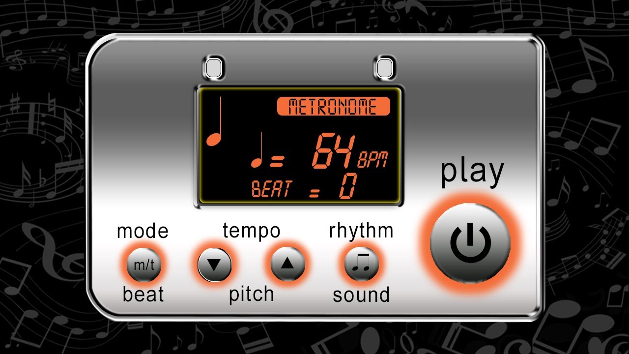 64 BPM Melhor Metrônomo HD - YouTube