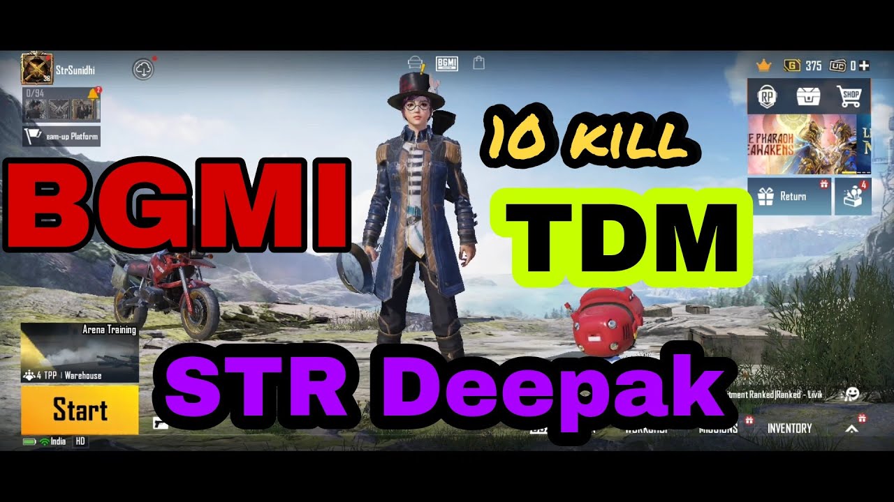 BGMI TDM Game play | STR Deepak Gaming | TDM Gamplay - YouTube
