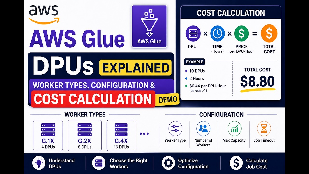 AWS GLUE TRAINING : GLUE pricing calculation - YouTube