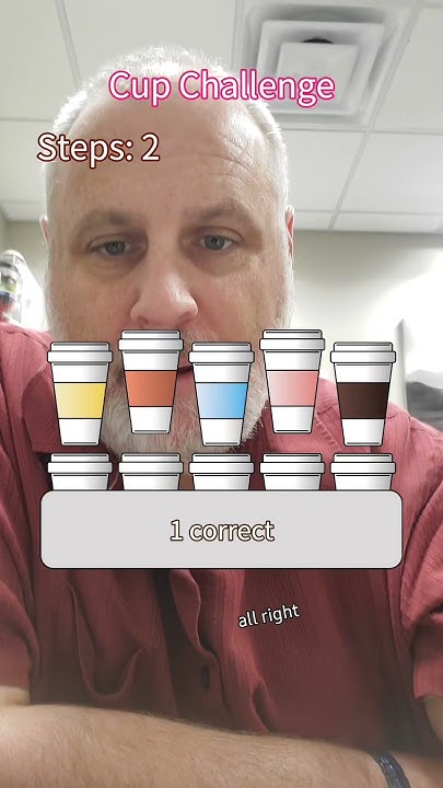 Match the hidden cups challenge - YouTube