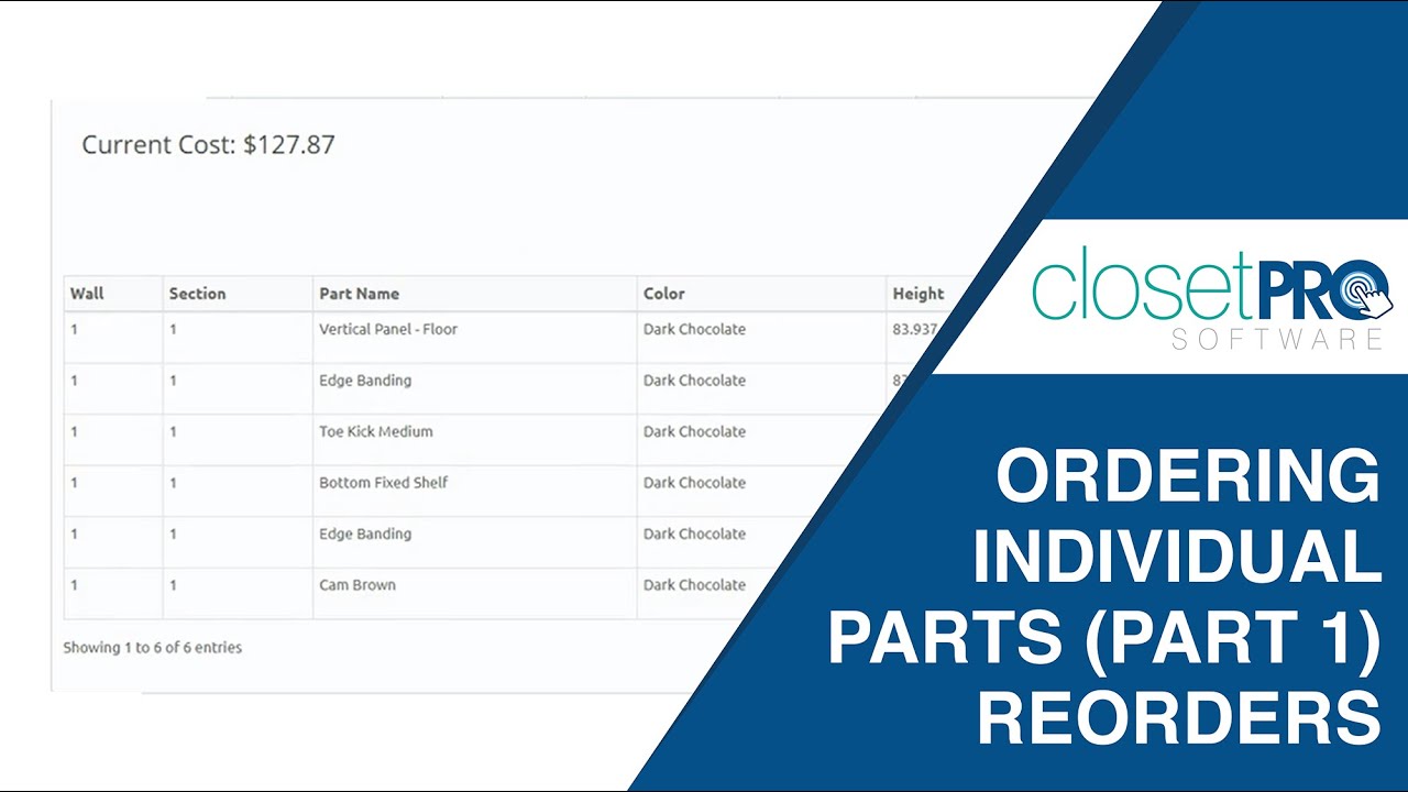 Ordering Individual Parts - Part 1 - Reorders - YouTube