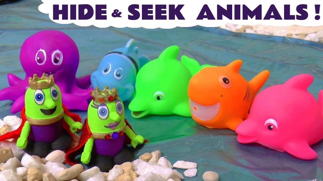 Funny Funlings Hide and Seek Animals Story - YouTube