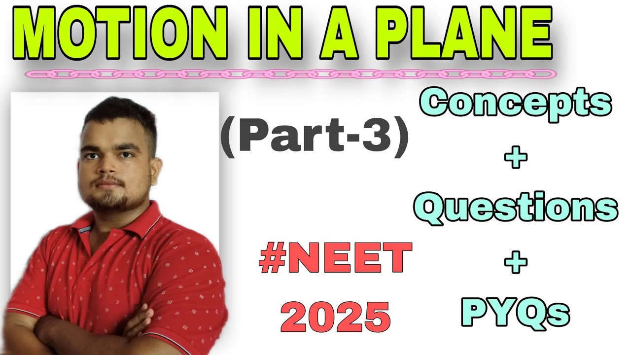 MOTION IN A PLANE (Part-3) physics theory, questions and PYQs for # ...