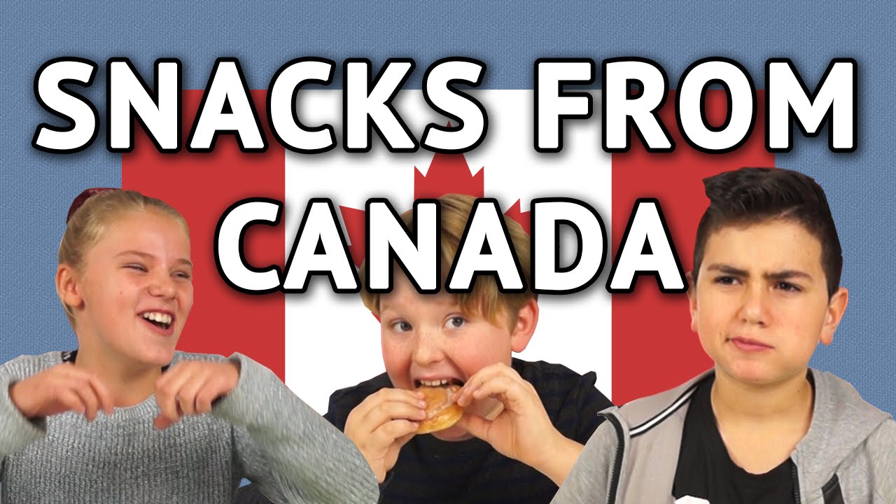 German Kids try Snacks from Canada (and Poutine) - YouTube