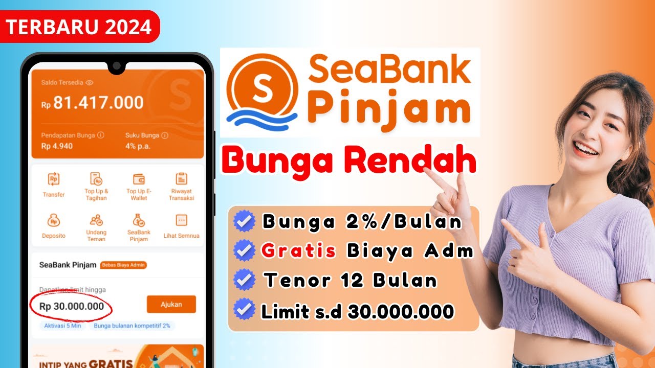 Cara Pinjam Uang SeaBank Pinjam | Pinjaman Bunga Rendah Tenor Panjang ...