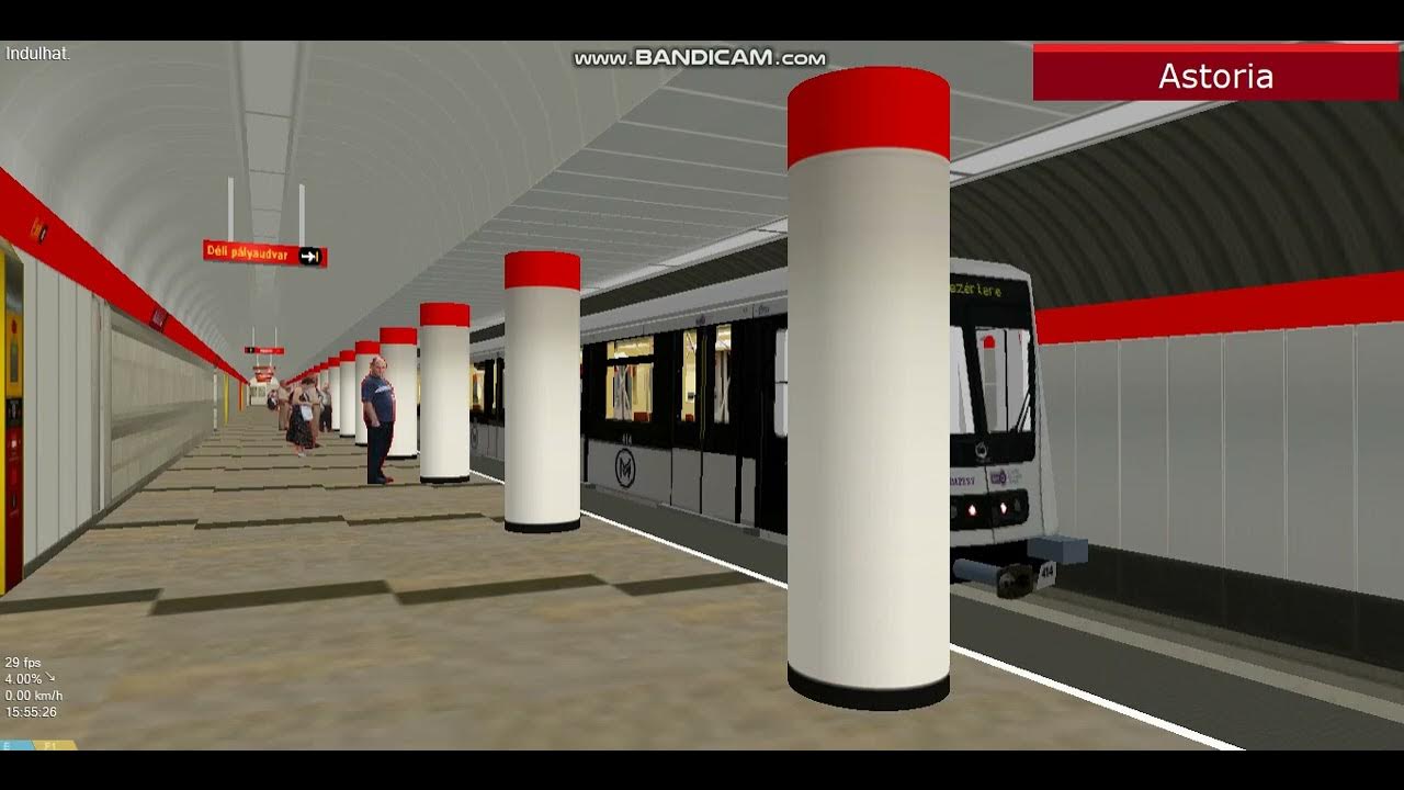 OpenBVE M2-es metró: (Astoria) (2023. február 9. csütörtök) - YouTube