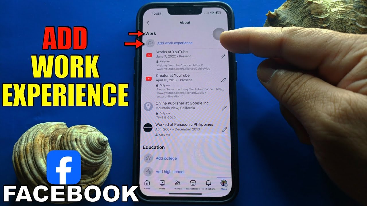 How to Add Work Experience on Facebook Profile - YouTube