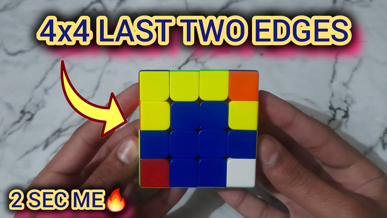 4X4 LAST TWO EDGES HOW TO SOLVE🤔 | (CKA)🥰 - YouTube