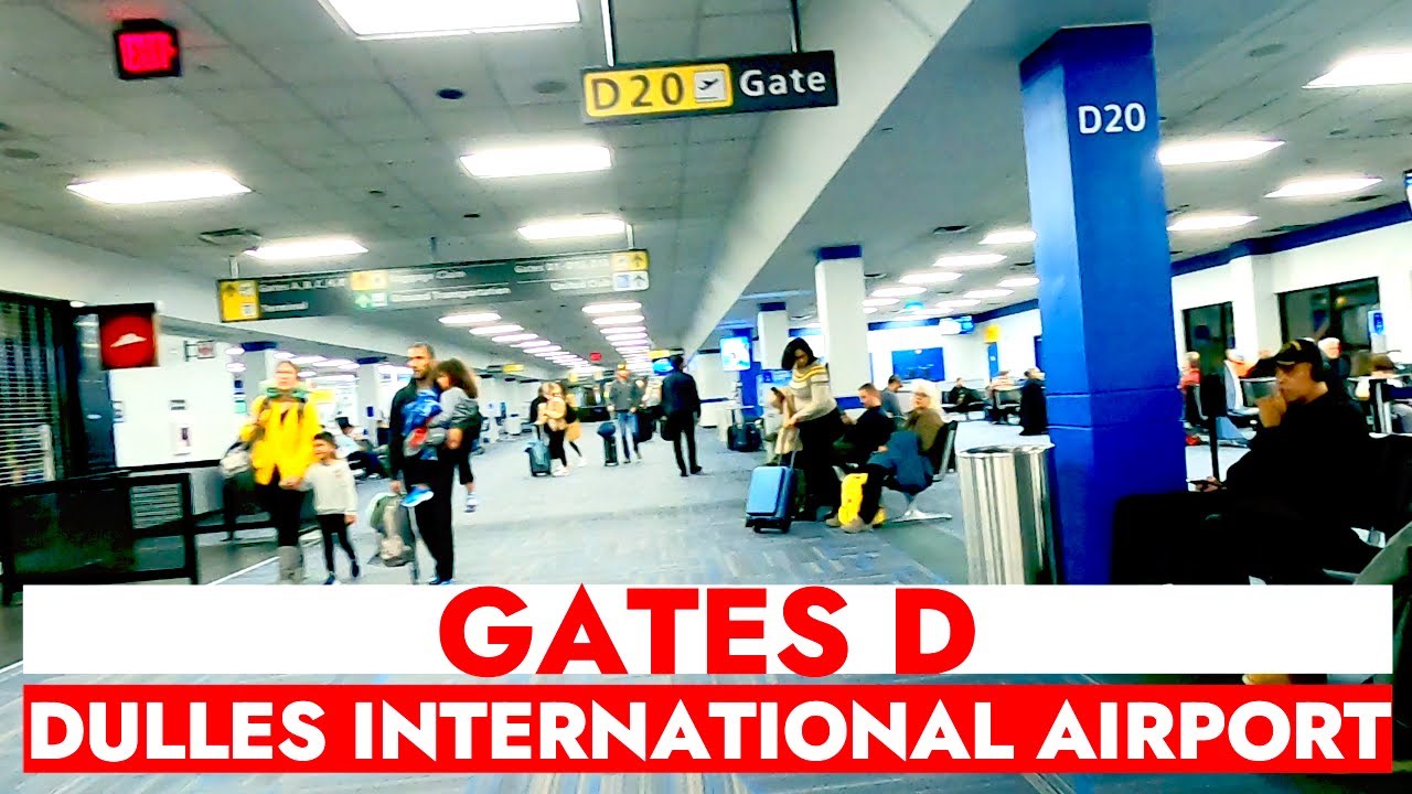 IAD 🛫🛬 Airside Gates D | Washington Dulles International Airport ...