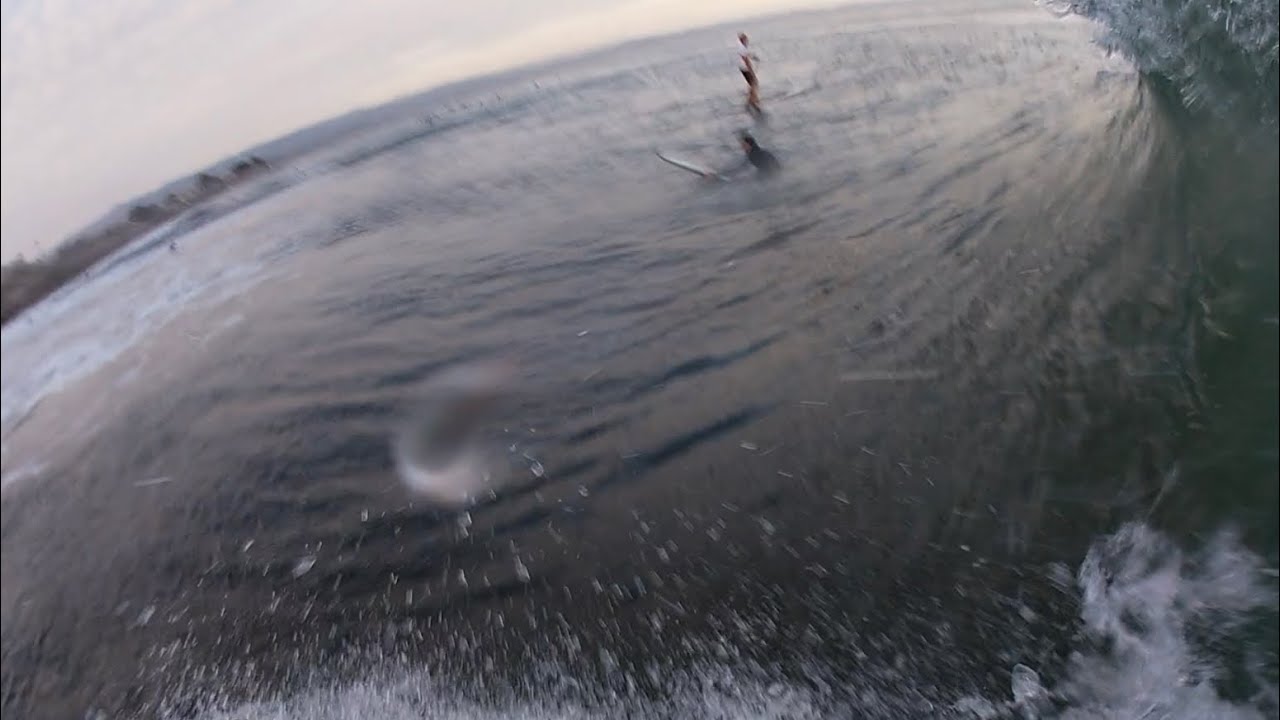 Fun Sunday PM Surf Session- From Groveling to Steep Drops - Got Pounded ...