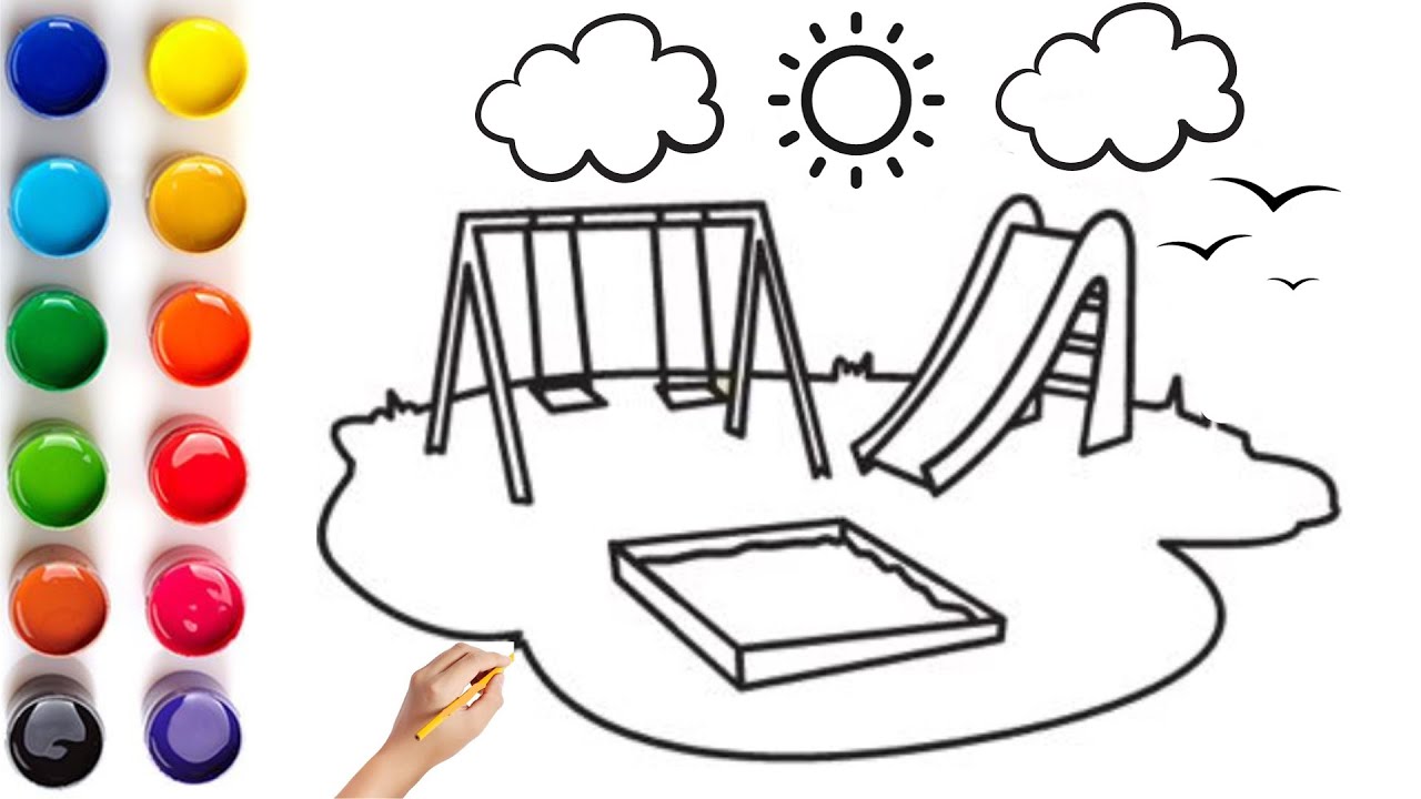 Coloring Playground, Painting and Drawing for Kids and Toddlers Easy ...