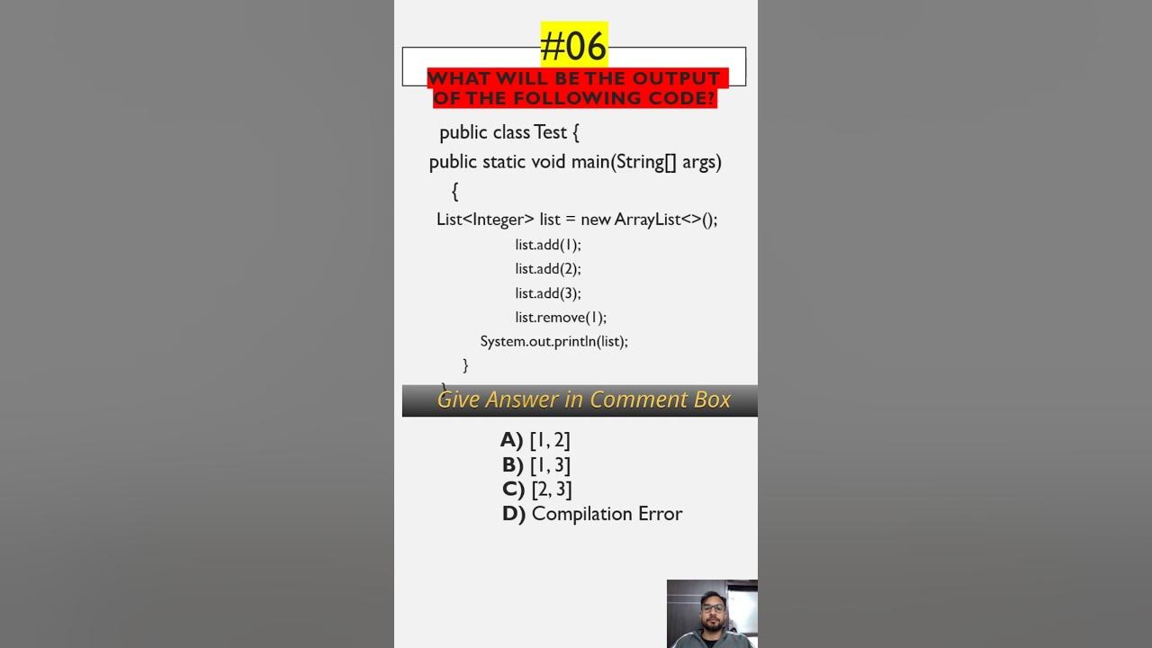Quiz 06 Crackjavainterview Learnjava Java Quiz Interview Coding Spring Tricks