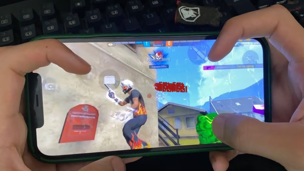 iPhone 11 Free Fire / iPhone 11 Full Handcame / iPhone 11 Gaming Test 🎮 ...
