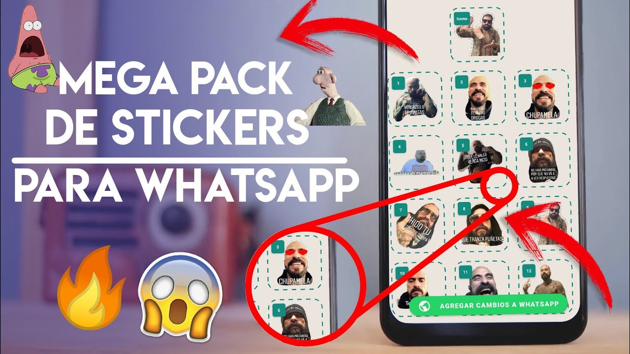 MEGA PACK DE STICKERS PARA WHATSAPP | 2019 - YouTube