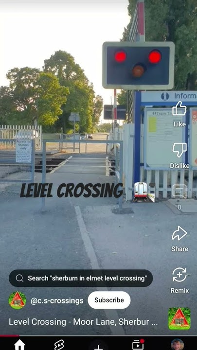 UK level crossing - YouTube