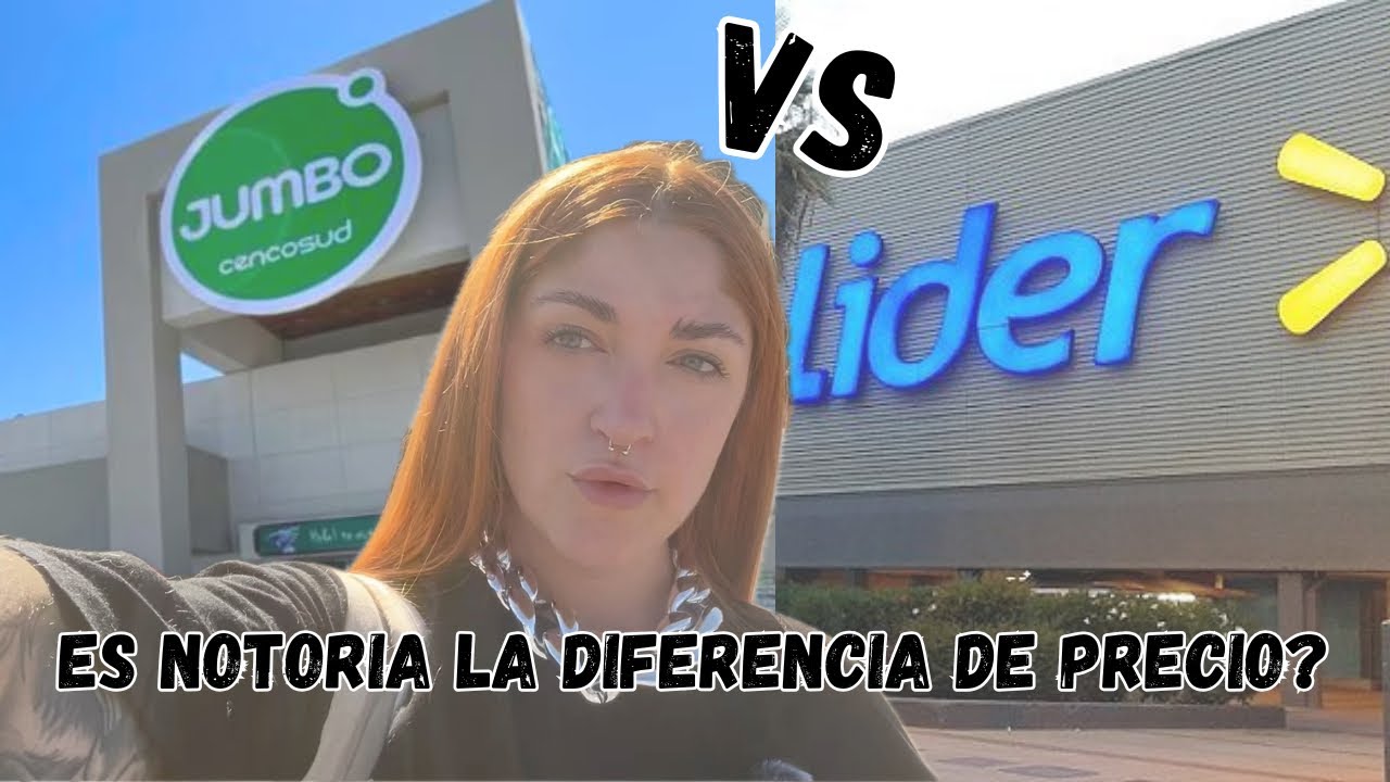 JUMBO vs LÍDER ¿cuánta diferencia de precio tienen realmente? - YouTube