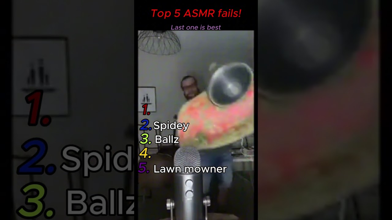 top 5 funny ASMR fails! #funny #asmr #loud Realtime YouTube Live View ...
