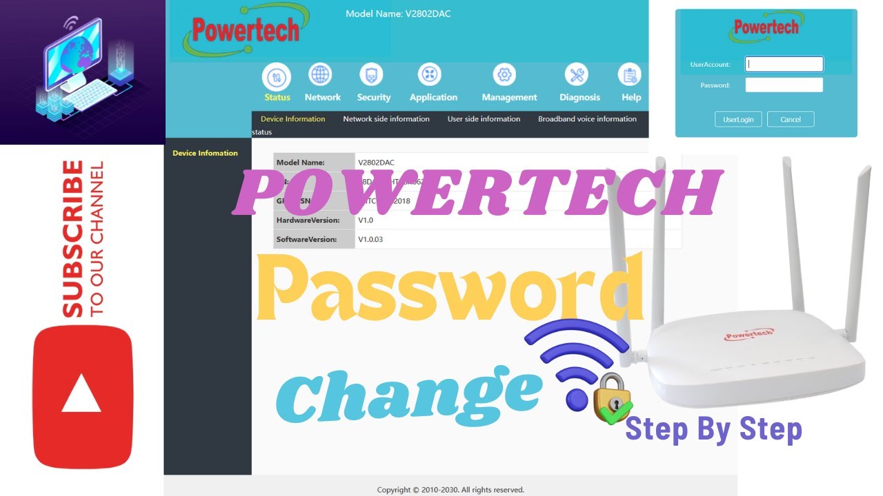 Powertech Router Password Change || How to change Powertech Router ...