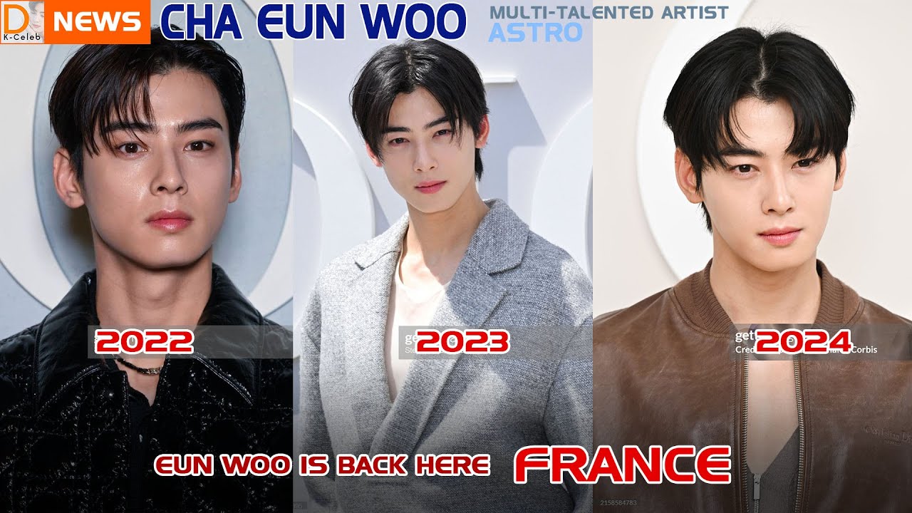 Cha Eun Woo appeared in a different outfit in Paris - YouTube