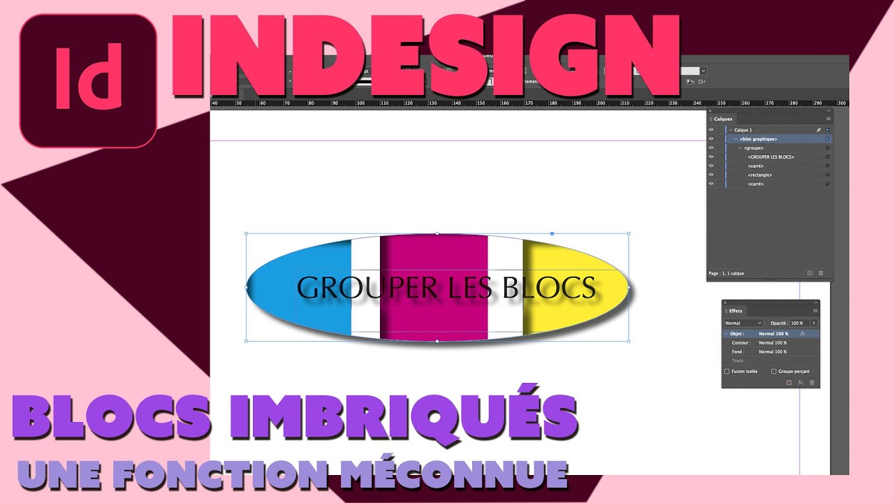 Indesign - Astuce - Blocs Imbriqués - YouTube