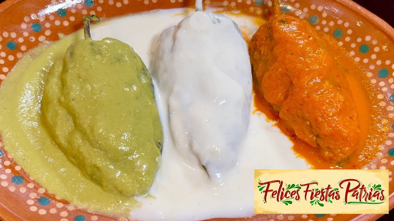 RECETA NUNCA ANTES VISTA DE CHILES RELLENOS PATRIOS / 3 DIFERENTES ...