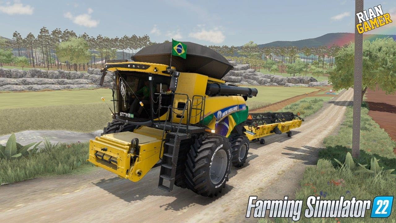 COMPREI MINHA NOVA NEW HOLLAND CR10.90|| FAZENDA SINO || FARMING ...