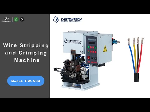 EASTONTECH EW-50A 1.5T/2T/3T Wire Stripping and Crimping Machine - YouTube