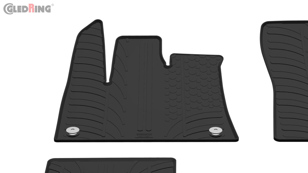 Rubber mats Gledring for Peugeot Rifter | WithCar - YouTube