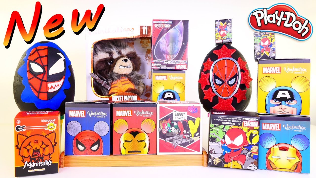 2019 Marvel Blind Boxes Super Unboxing DCTC ZerO Play Doh Surprise Eggs ...
