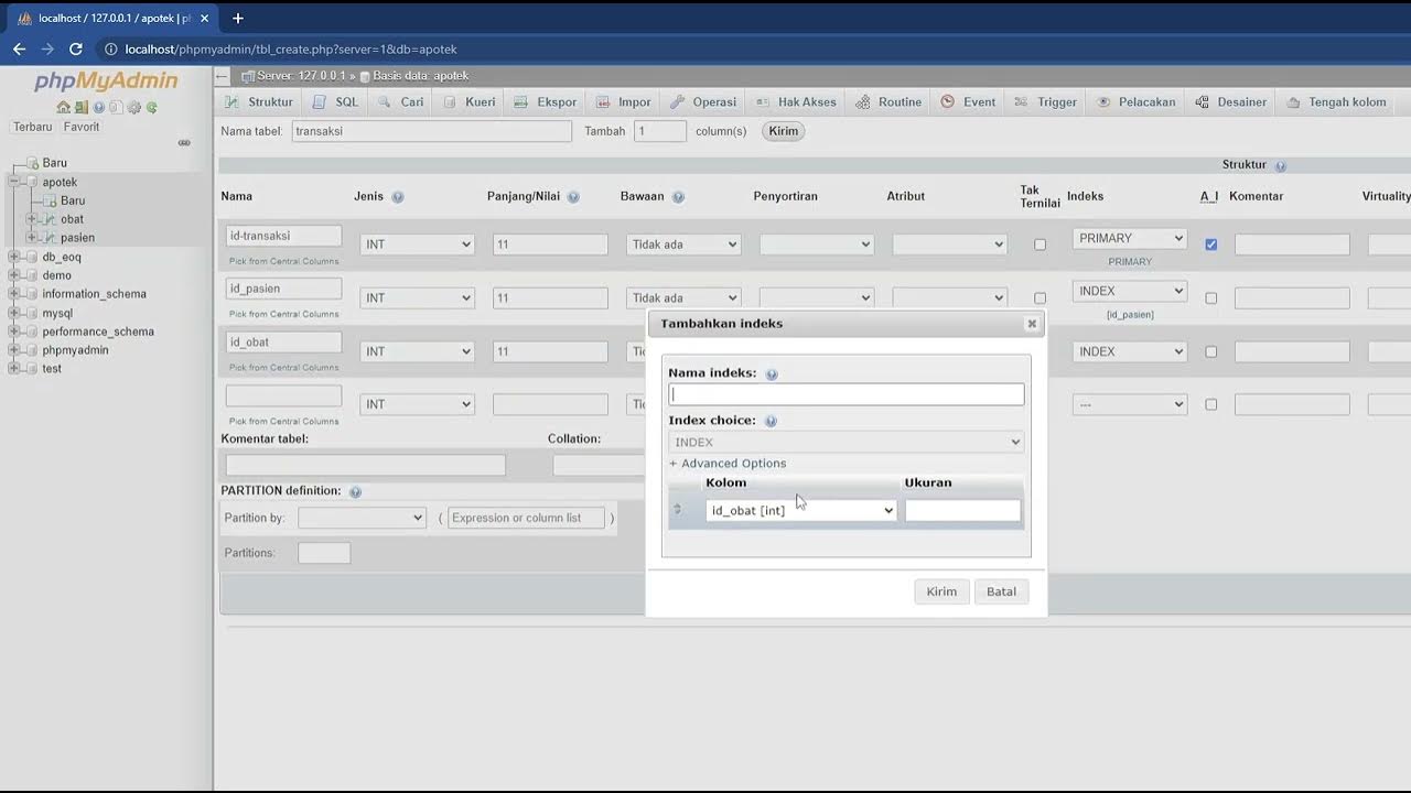 Relasi Database Menggunakan Xampp Youtube