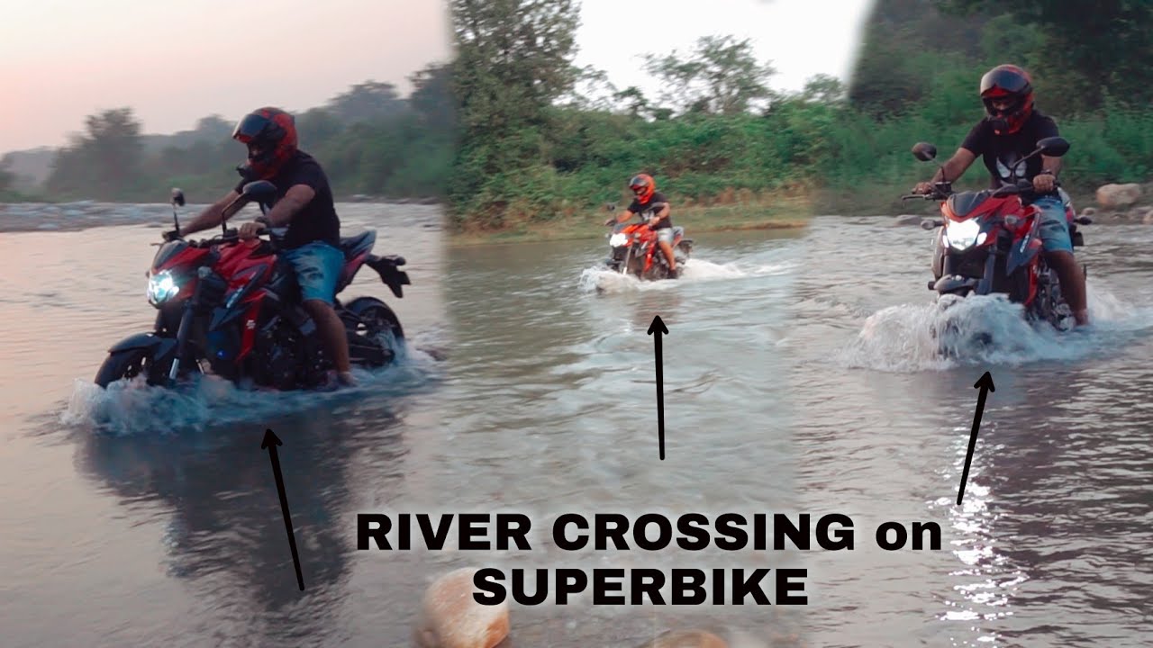 SUPERBIKE pe ki RIVER CROSS - GONE WRONG 🥶🥵 - YouTube