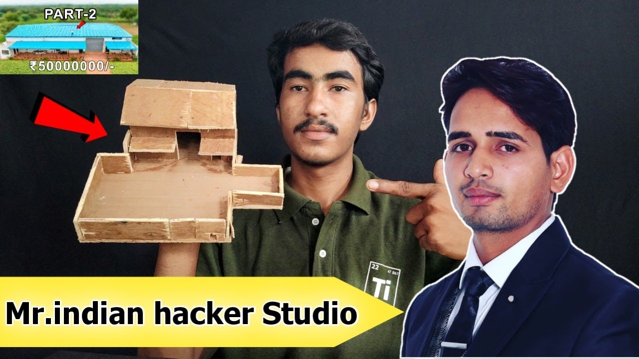 How To Make Wooden MR INDIAN HACKER Studio At Home - मिस्टर इंडियन हैकर ...