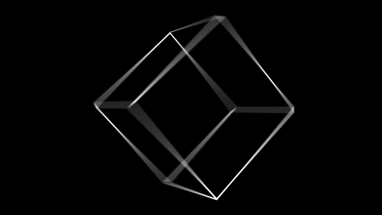 Transparent Cube Rotating in differant Angles - Royalty Free Footage ...