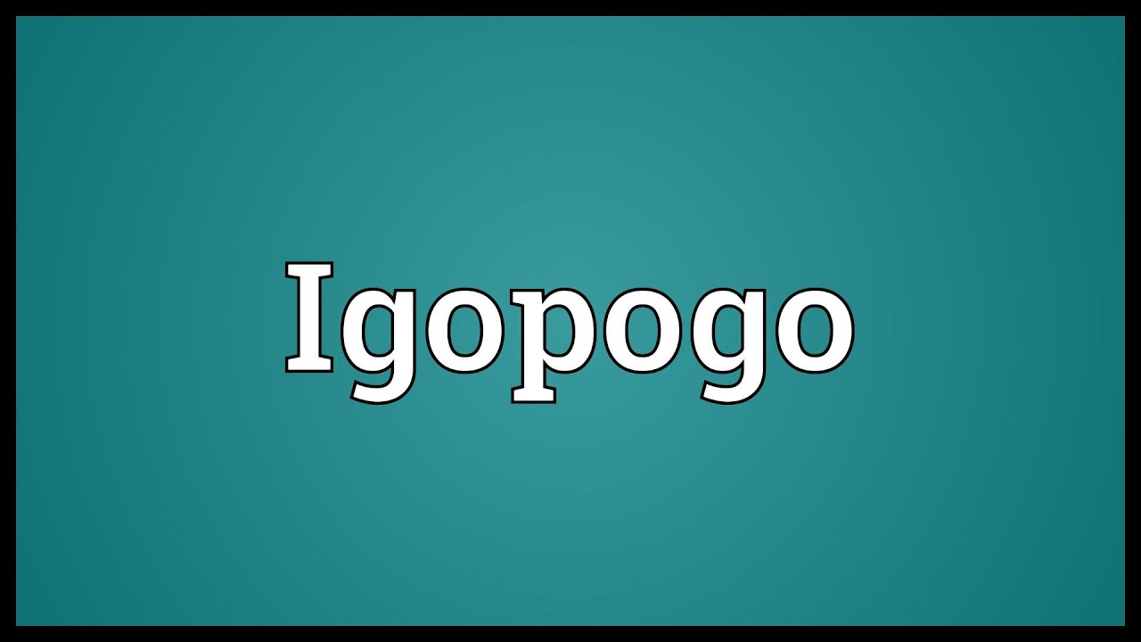 Igopogo Meaning - YouTube