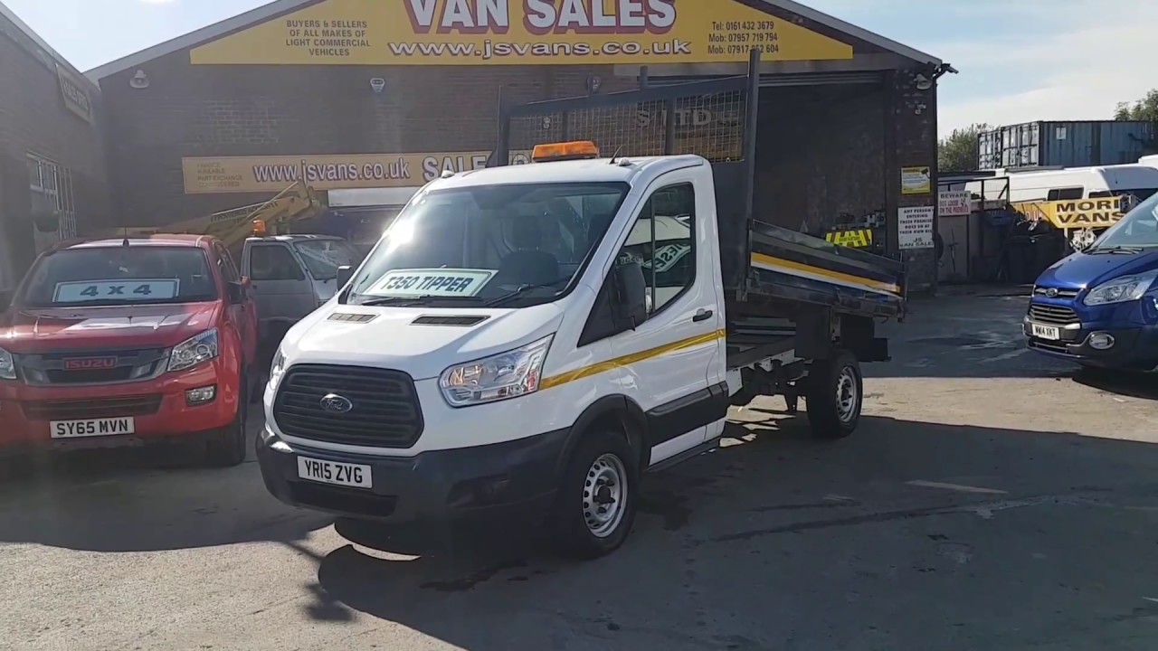 Ford Transit custom tipper truck 125 bhp t350 53000 mls - YouTube