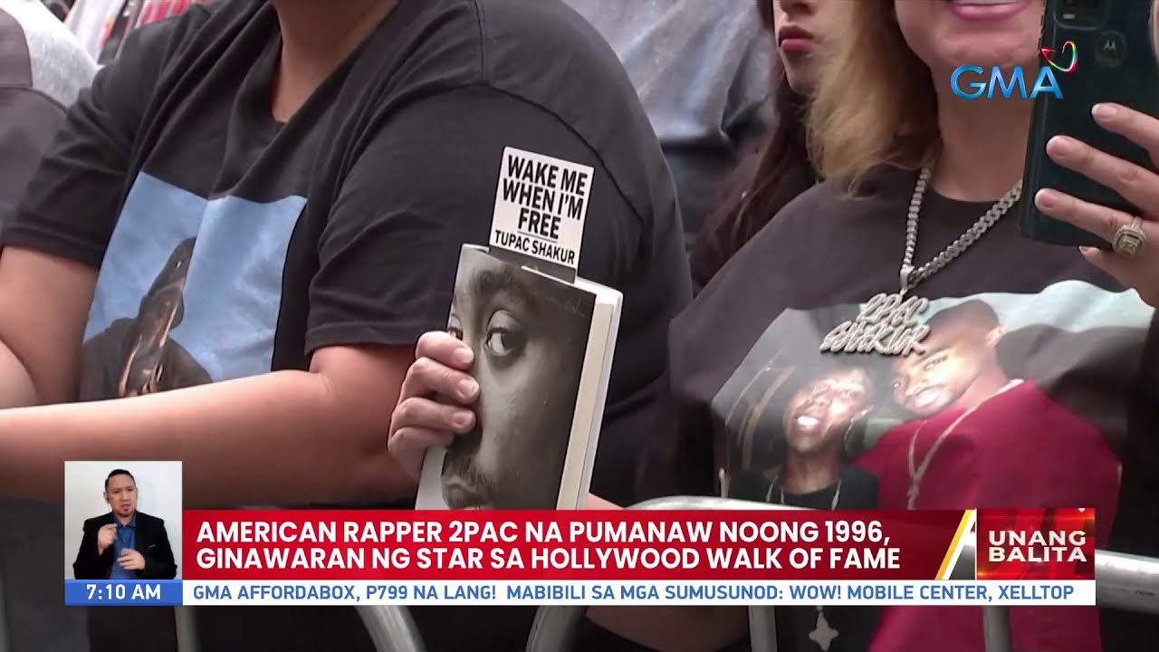 American rapper 2PAC na pumanaw noong 1996, ginawaran ng Star sa ...