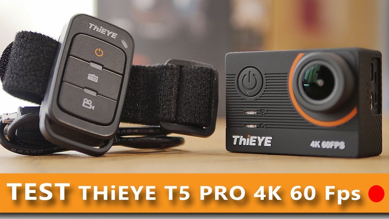 Test vidéo THiEYE T5 pro 4k 60 Fps camera de sport 2019 - YouTube