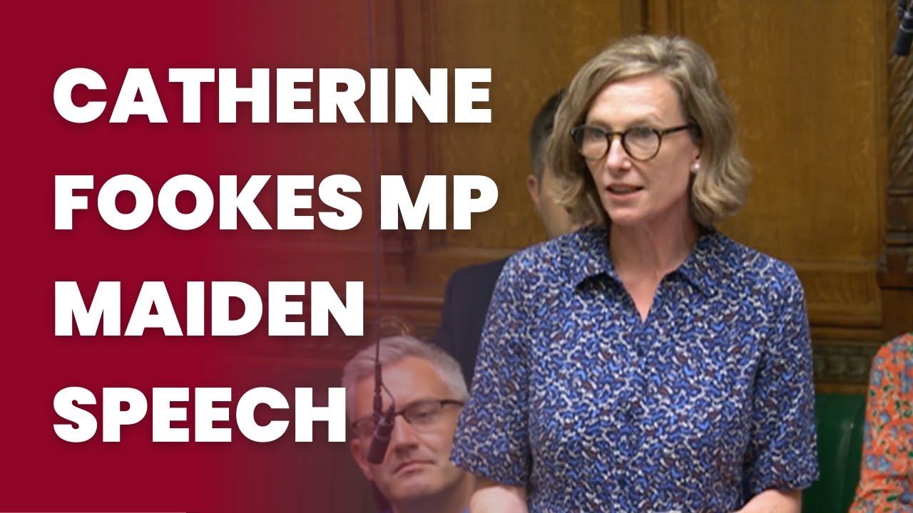 Catherine Fookes MP Maiden Speech - YouTube