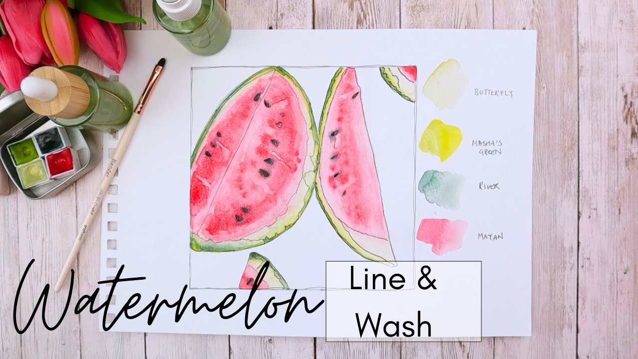 Line and Wash Watercolour Tutorial - YouTube