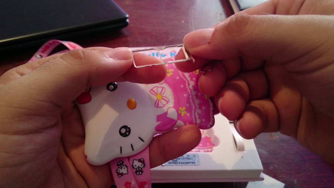 Dual sim "Hello Kitty" phone - YouTube