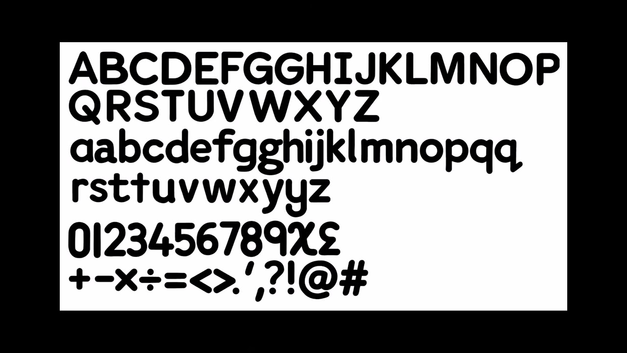 Numberblocks Font - YouTube