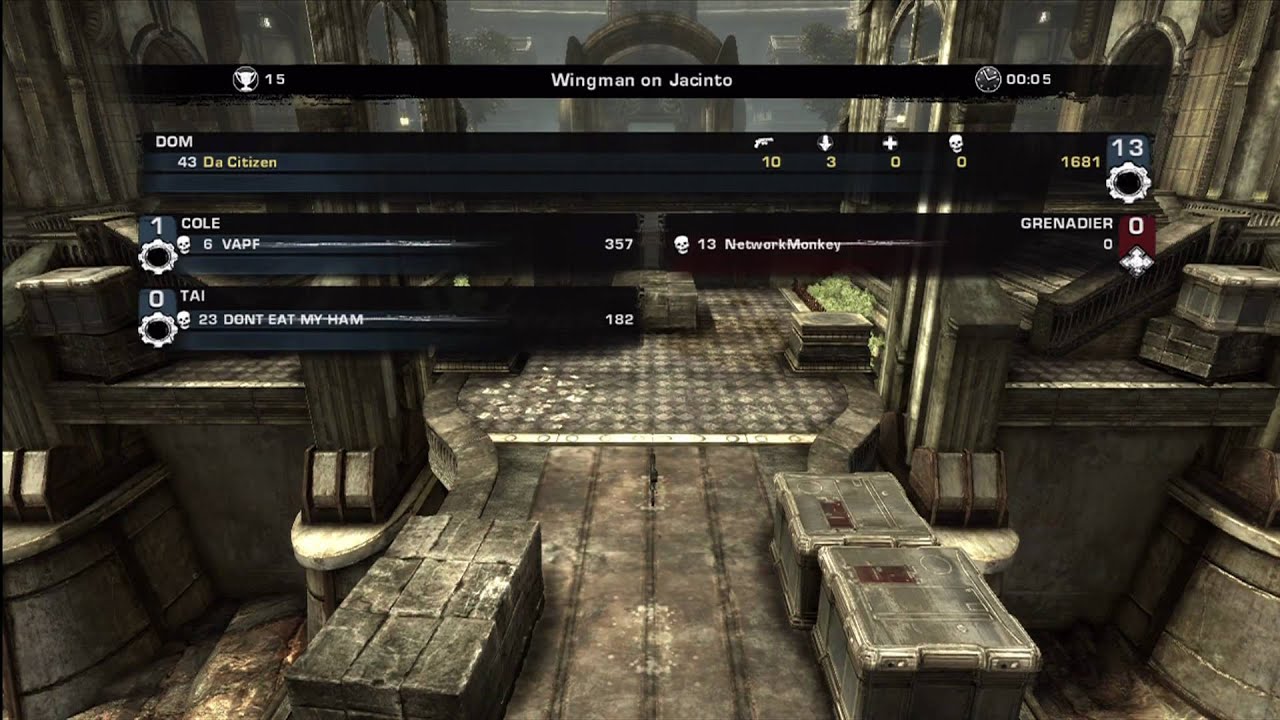 Da Citizen puts on a clinic on a Gears of War 2 private snipe match on ...